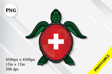 Switzerland Turtle Flag Graphic By Rahallus Ntx · Creative Fabrica
