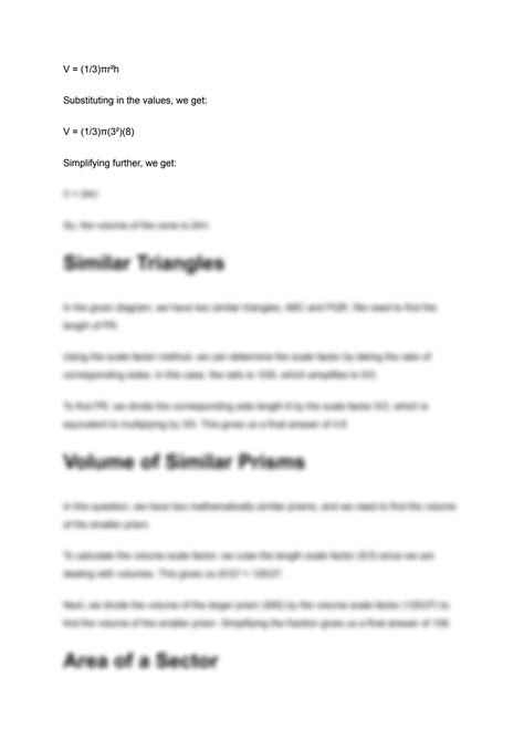 SOLUTION All Of Igcse Mensuration What You Need To Know Studypool