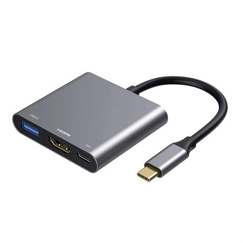 Переходник Usb Hub 3 в 1 Usb разветвитель Type C Hdmi док станция Type C Usb хаб для Macbook