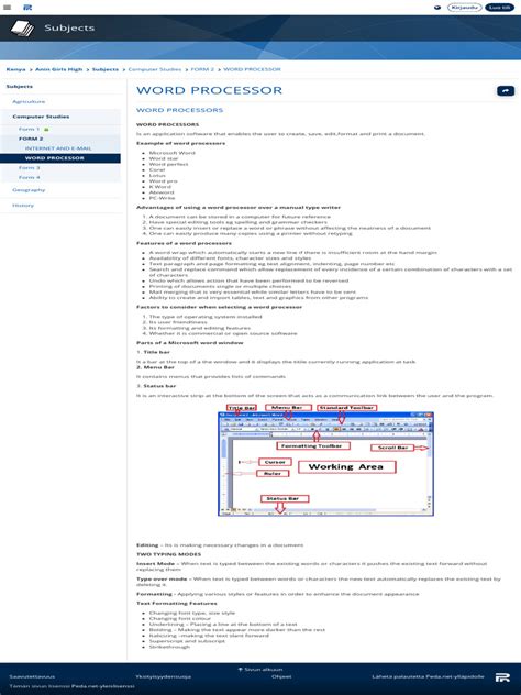 Word Processor Pdf Word Processor Microsoft Word