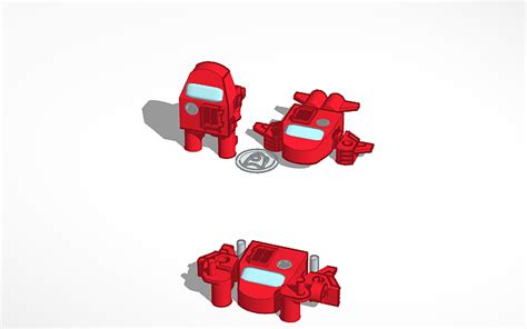 3d Design Printable Among Us Transformer Tinkercad