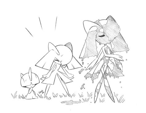 Kirlia And Ralts Pokemon Drawn By Superiordutchsauce Danbooru