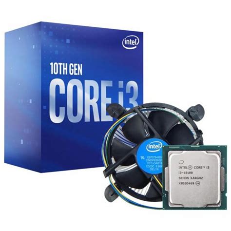 Processador Intel Core i3-10100 lga 1200 3.60 GHz (Turbo Max 4.30 GHz ...