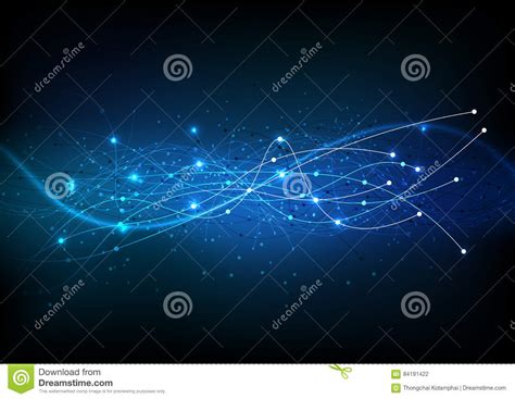 Vector Background Abstract Technology Communication Data Science Stock Vector Illustration Of