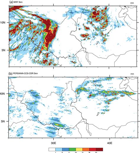 Figure 8 From Assessing The Performance Of Wrf Model In Simulating Heavy Precipitation Events