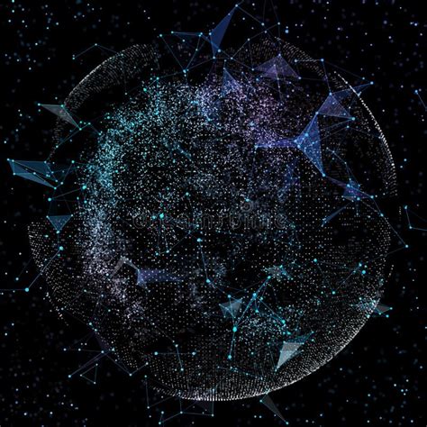 Communication Of People In A Social Network Without Boundaries Connection Lines Around Earth