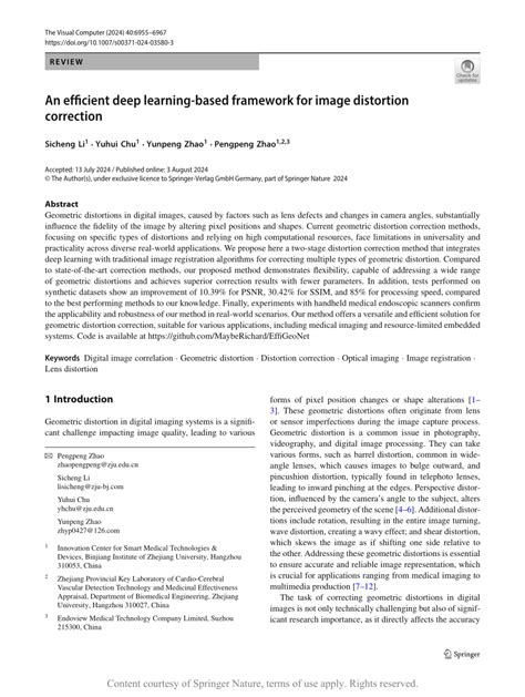An Efficient Deep Learning Based Framework For Image Distortion