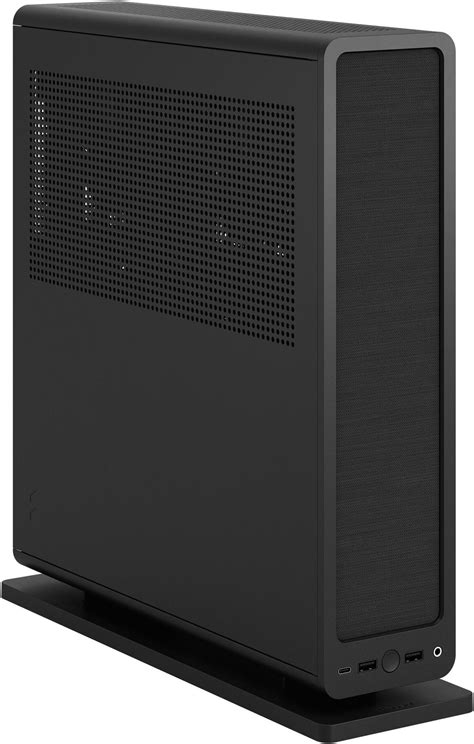 Fractal Design Ridge Black Mini Itx Slim Small Form Factor Console Pc Case With Pcie 3 0 Riser