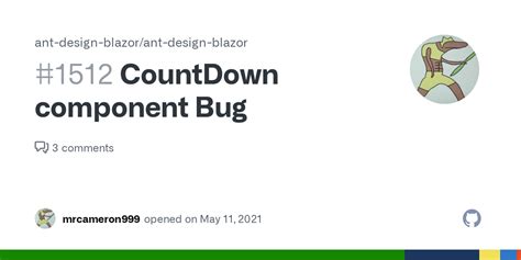 Countdown Component Bug Issue Ant Design Blazor Ant Design Blazor Github