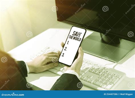 Writing Displaying Text Save The Worldprotect The Environment And The