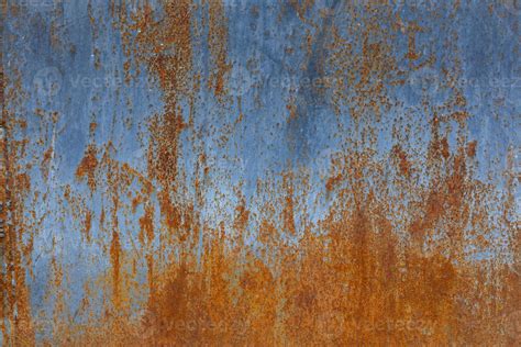 Rusted Sheet Metal Surface Background And Texture With Leftovers Of