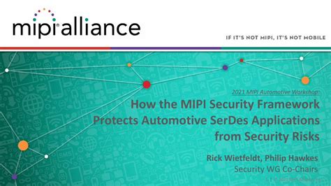 Pdf How The Mipi Security Framework Protects Automotive Serdes Dokumen Tips