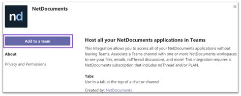 Netdocuments For Microsoft Teams Chatlink