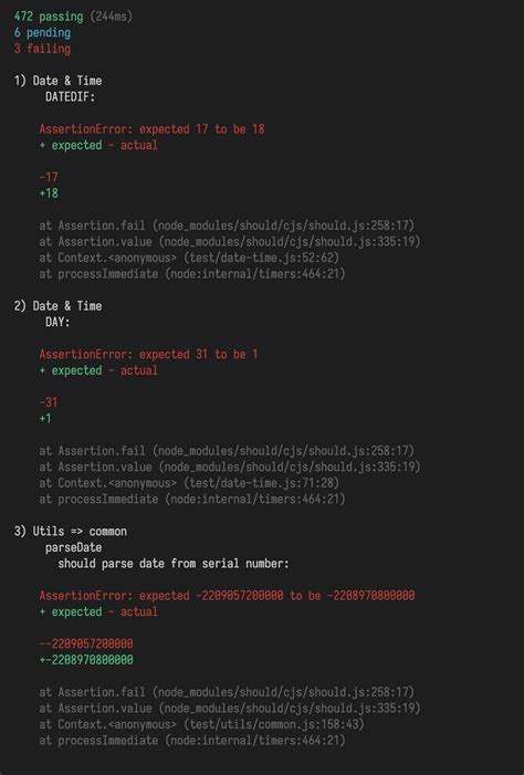tests fail in certain timezones · issue 85 · formulajs formulajs · github