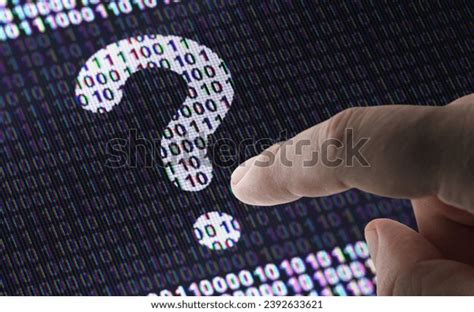 Question Mark On Binary Code Array Stock Illustration 2392633621