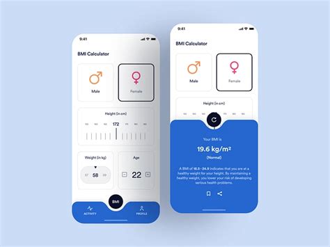 Bmi Calculator Designs Themes Templates And Downloadable Graphic Elements On Dribbble
