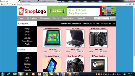 E Commerce Website In Php And Mysql Part 3 The Structure Youtube
