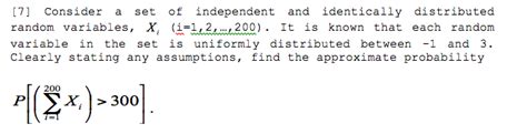 Solved Consider A Set Of Independent And Identically
