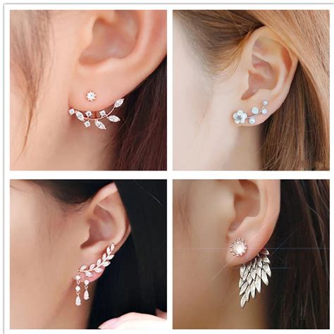 여성을 위한 럭셔리 크리스탈 플라워 드롭 매달려 귀걸이 패션 성명 웨딩 귀 보석 액세서리 진주 파티 도매 Aliexpress