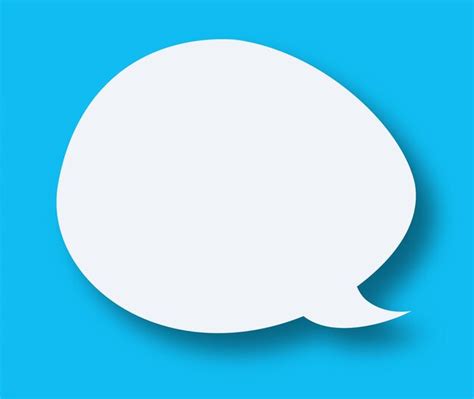 Premium Vector Vector Speech Bubble White Color