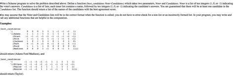 Write A Scheme Program To Solve The Problem Described Chegg