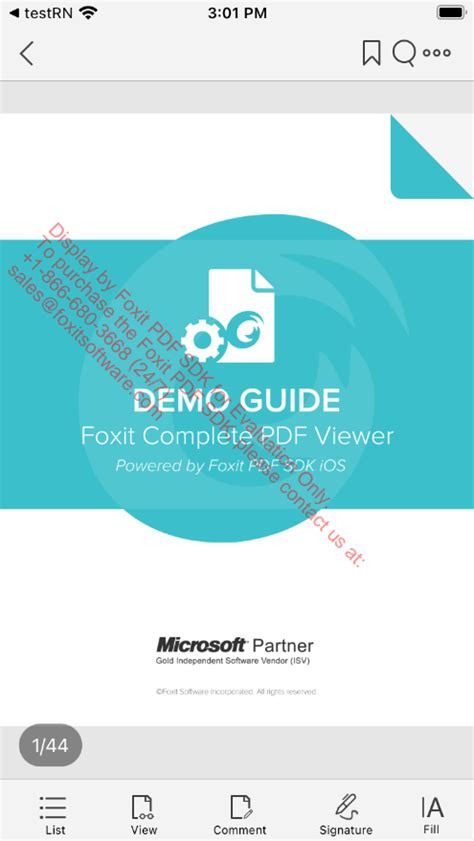 Developer Guide For Foxit Pdf Sdk For Ios 75 Foxit Developers