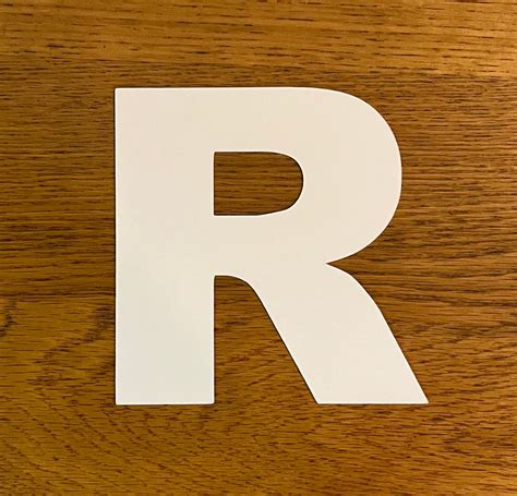 Letter Stencil R English Alphabet Stencils Diy Etsy