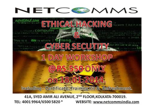Ethical Hacking 1day Workshop Hardware Training Course In Ballygunge
