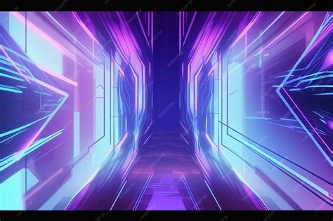 Premium Ai Image A Bright Abstract Futuristic Background With A
