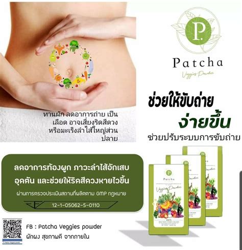 ติ่งยุบ Patcha Veggies Powder ผักผง สุขภาพดี จากภายใน
