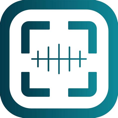Barcode Scanner Glyph Gradient Round Corner Icon 42860430 Vector Art At