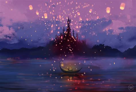 The Art Of Animation Tangled Lanterns Scene Tangled Movie Tangled