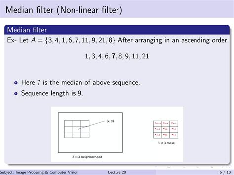 Linear Smoothing Median And Sharpening Filter Pdf Technology