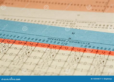 Computer Cards Stock Image Image Of Programing Retro 10544677