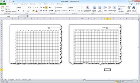 Make Graph Paper In Excel Paper Template Printable Graph Paper