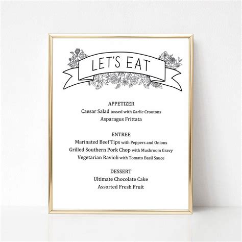 12 Buffet Menu Examples To Download