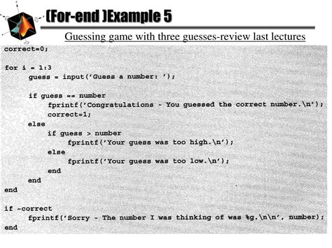 Ppt Computer Programming Ecgd2102 Using Matlab Powerpoint