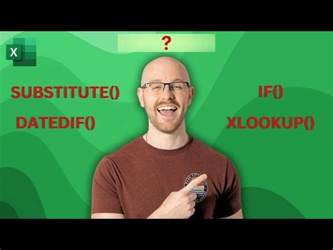 Free Video Top Most Popular Excel Functions DateDif TextSplit If Substitute And XLookup