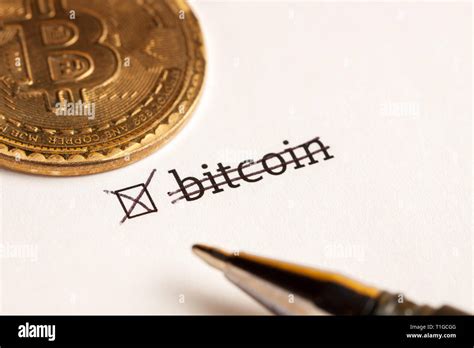 Checked Checkbox With Word Bitcoin At Wait Background Questionnaire