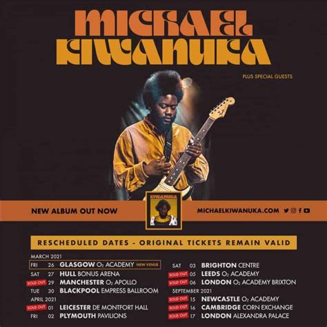 Rescheduled Michael Kiwanuka Uk Tour • Withguitars