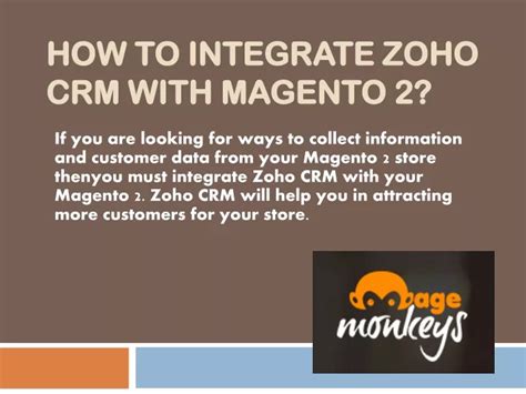 Ppt How To Integrate Zoho Crm With Magento 2 Powerpoint Presentation