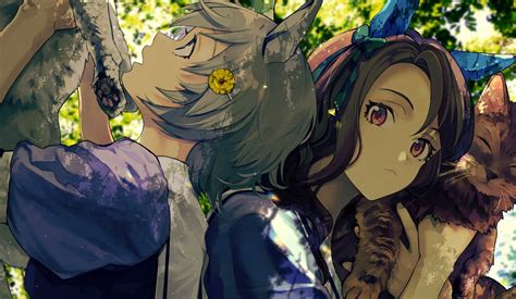 배경 화면 만화 몸짓 시원한 미술 흑발 행복 Cg Artwork 긴 머리 장난 그림 잔디 가상의 인물 속눈썹 생기 삽화 Animated