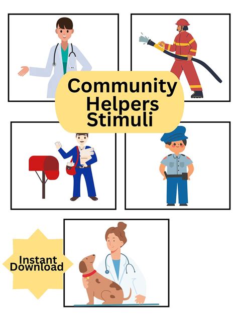 Community Helpers And Career Stimuli Community Helpers Packet Community