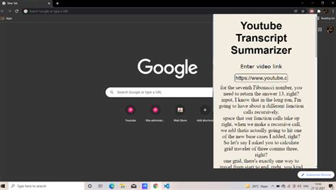 Github Muskanverma Youtube Transcript Summarizer Youtube Transcript Summarizer Is A