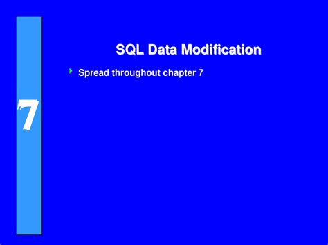 Ppt Sql Data Modification Powerpoint Presentation Free Download Id