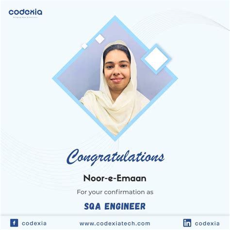 Codexia Technologies On Linkedin Congratulations Confirmation