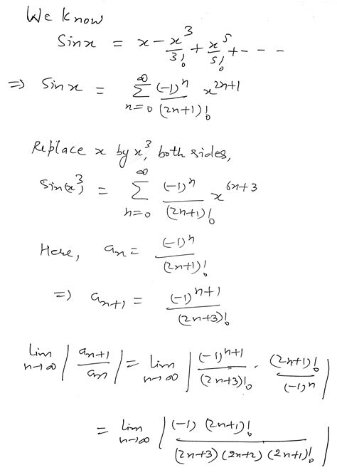 Solved Use The Absolute Ratio Test To Find The Interval Of Convergence For Course Hero