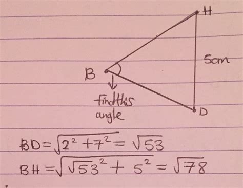 Trigonometry Calculating Angle In A Cuboid Mathematics Stack Exchange
