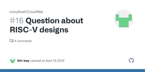 question about risc v designs · issue 16 · circuitnet circuitnet · github