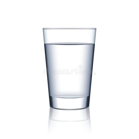 Glass With Water Isolated Vector Illustration Stock Vector Illustration Of Freshness Clear